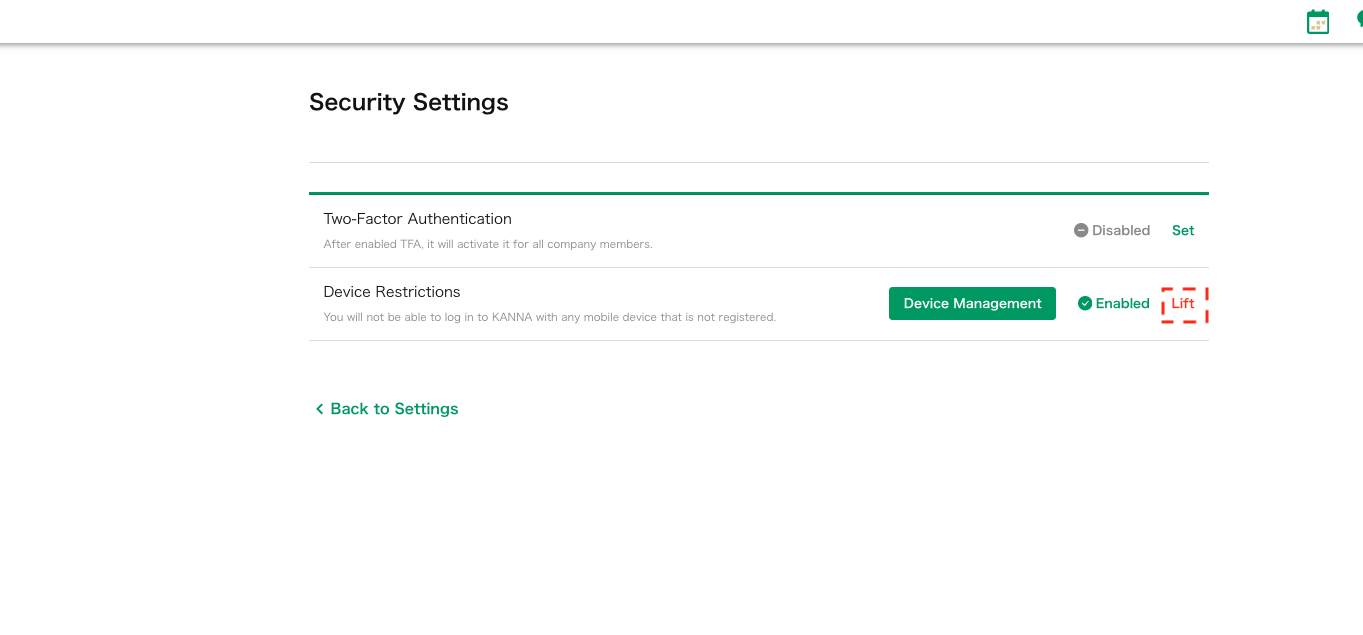 Restricting devices to use KANNA – KANNA FAQ