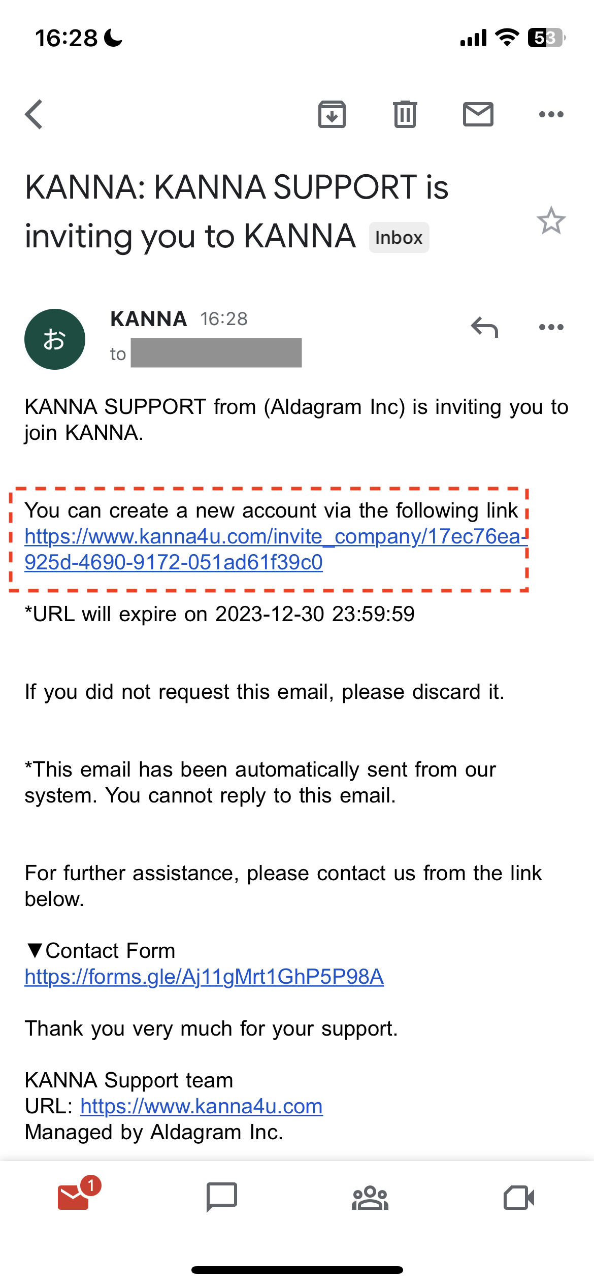 Registering your account as an internal company user – KANNA FAQ