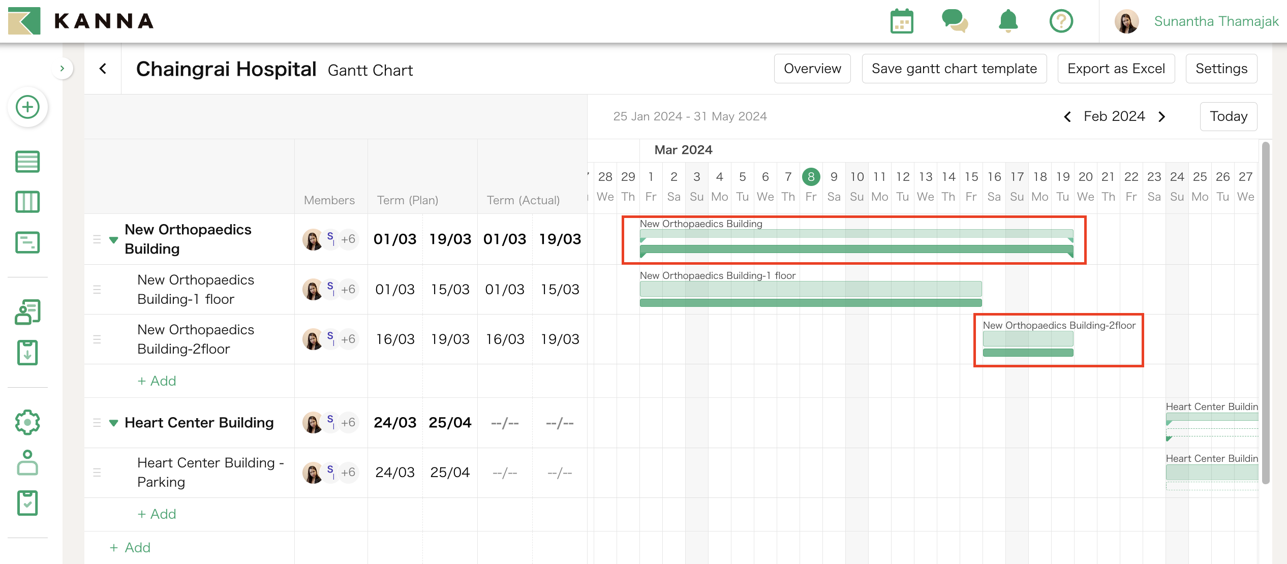 Enable the gantt chart summary function – KANNA FAQ