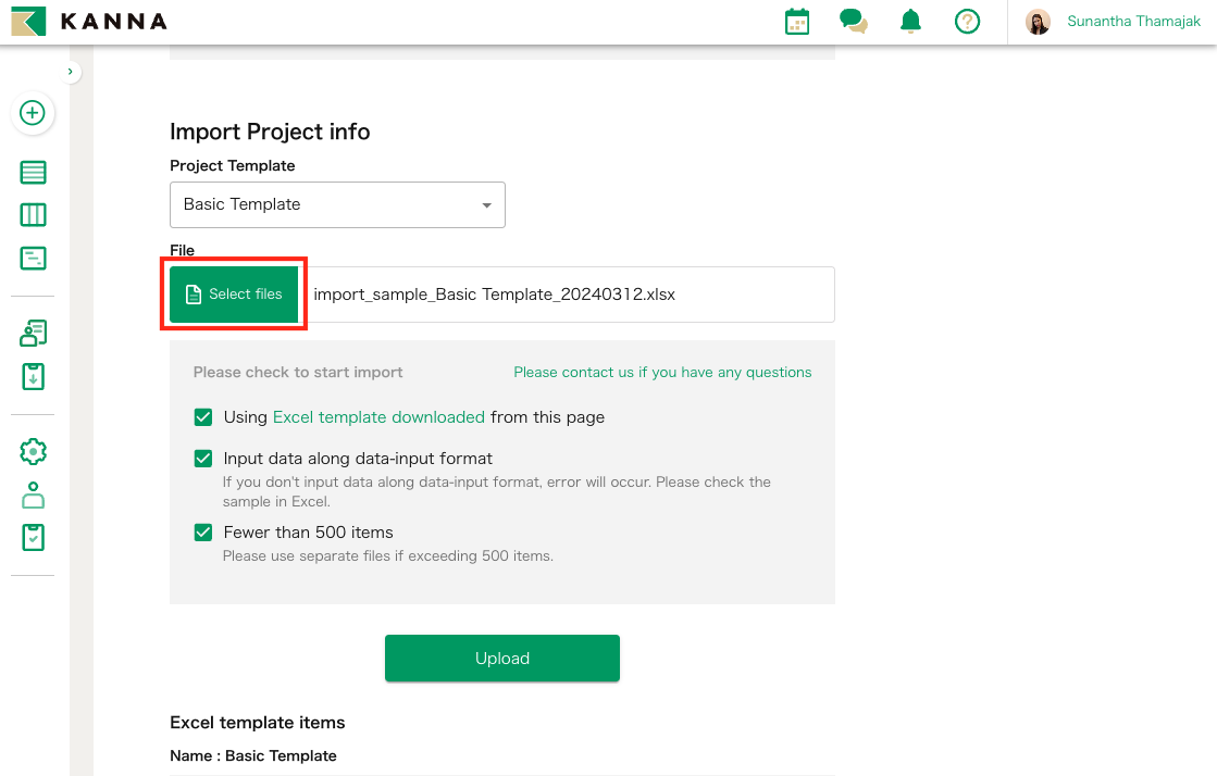 Data Import – KANNA FAQ