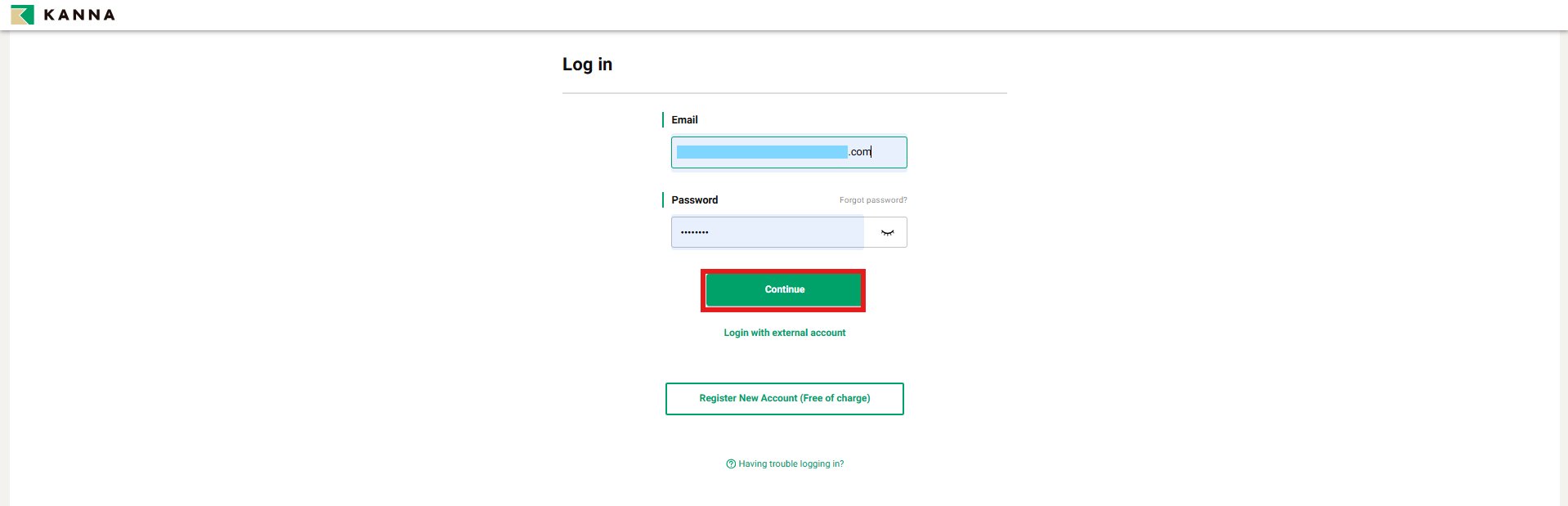Login Method – KANNA FAQ